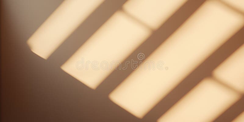 Soft Shadows Cast on Warm Wall Create Calming Atmosphere. Interplay of ...