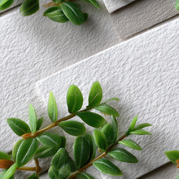 Soft Shadows of Tree Leaves Create a Delicate Pattern on a White Paper ...