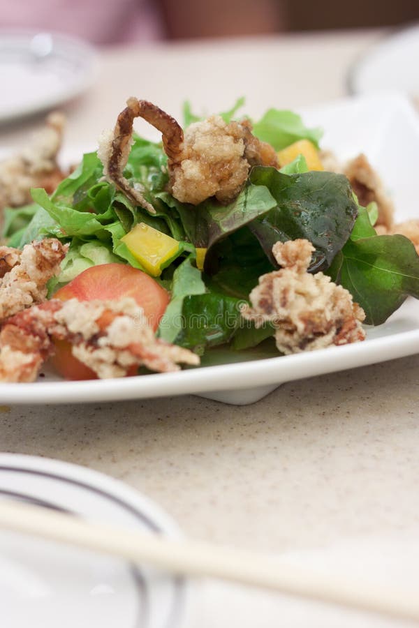 Soft Shell Crab Salad stock photo. Image of vegetable - 22360510