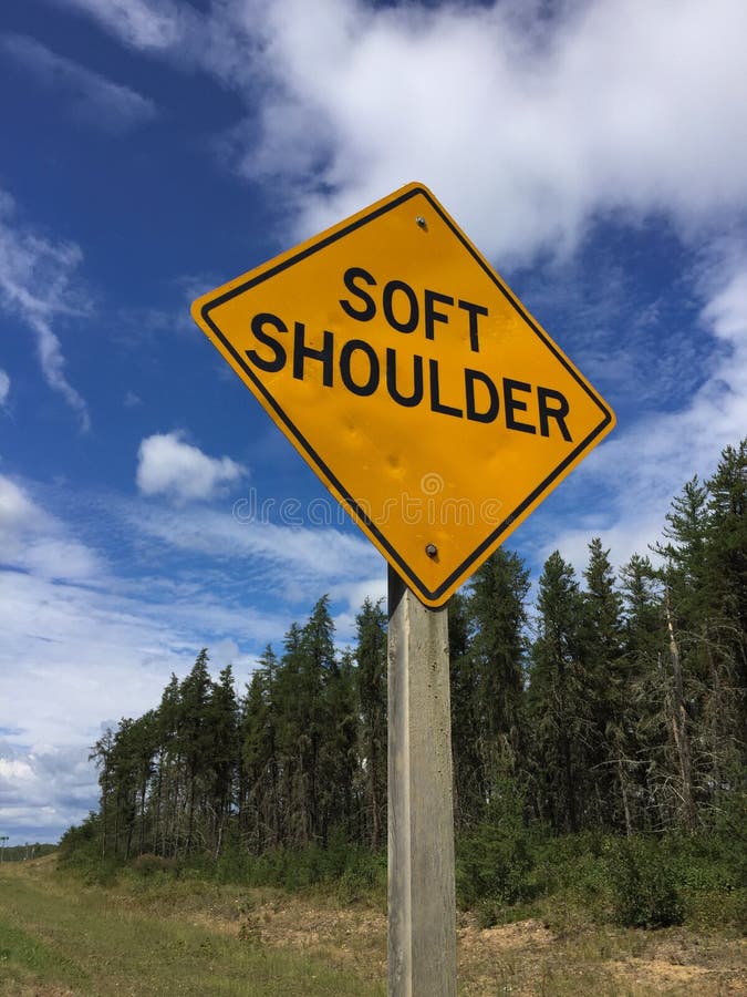 Soft Shoulder Traffic Sign Stock Photos - Free & Royalty-Free Stock ...