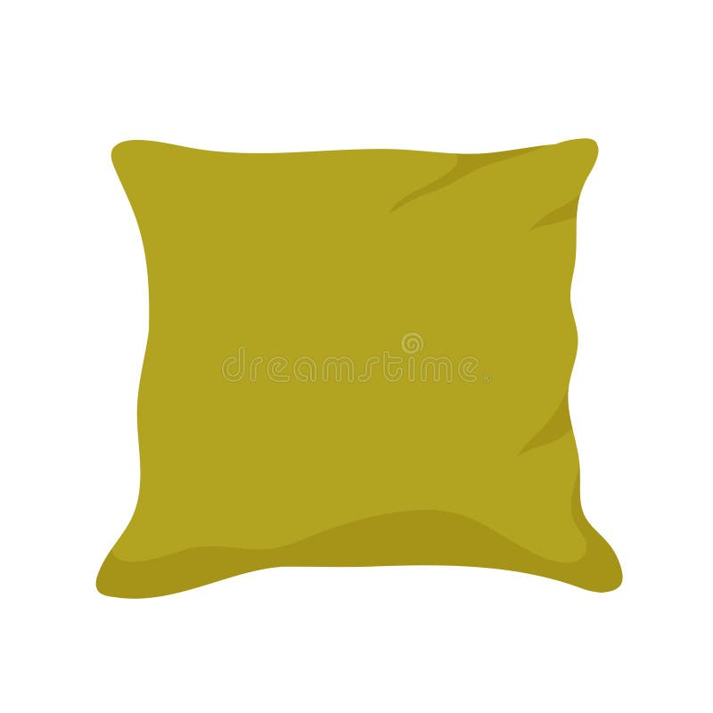 Soft Silky Decorative Pillow Stock Vector - Illustration of design ...