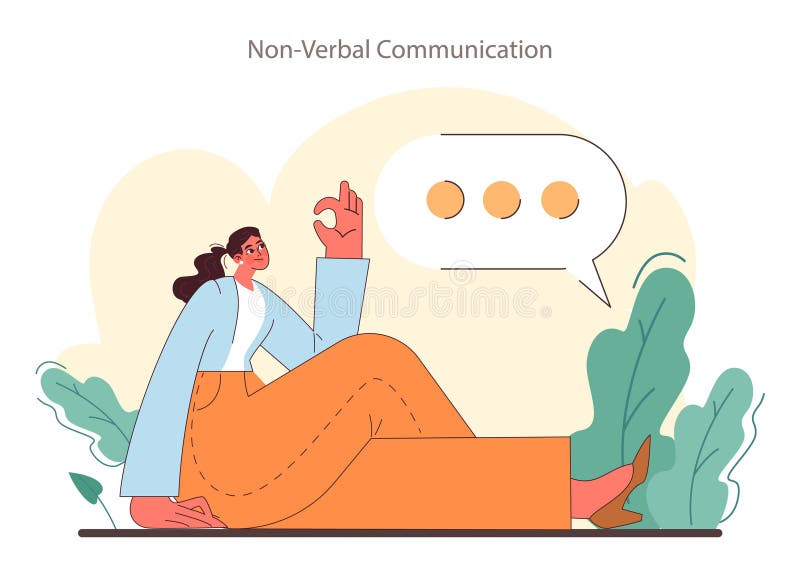 Positive Non Verbal Communication Stock Illustrations – 283 Positive ...