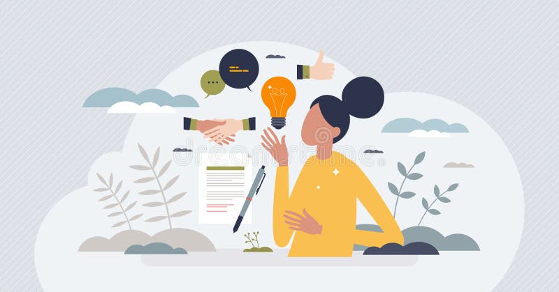 Soft Skills As Ability To Successful Communication Tiny Person Concept ...