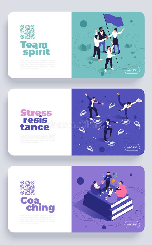 Soft Skills Banners Set stock vector. Illustration of strategy - 282115980
