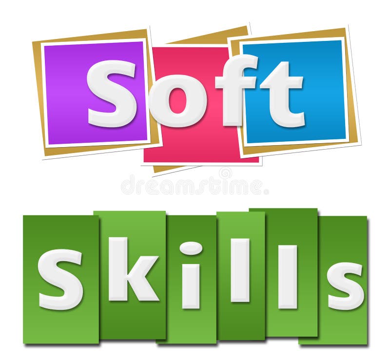 Skills Colorful Blocks stock illustration. Illustration of education ...