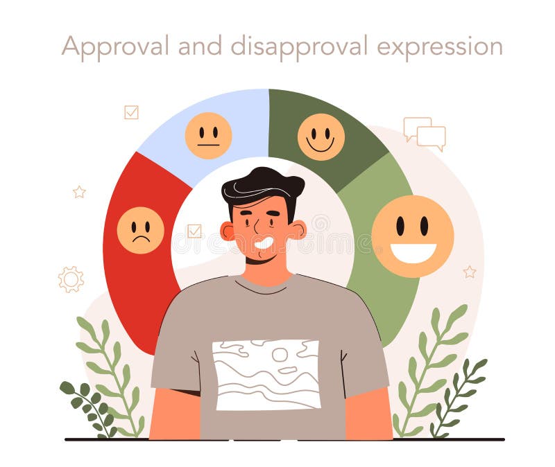 Cartoon Approval Disapproval Stock Illustrations – 94 Cartoon Approval ...