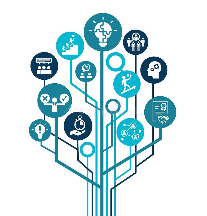 Soft Skills Containing Communication Solid Icons Vector Collection. EPS ...