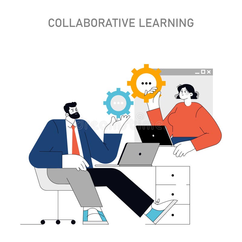 Soft Skills Training. Flat Vector Stock Vector - Illustration of workplace, seminar: 321676548