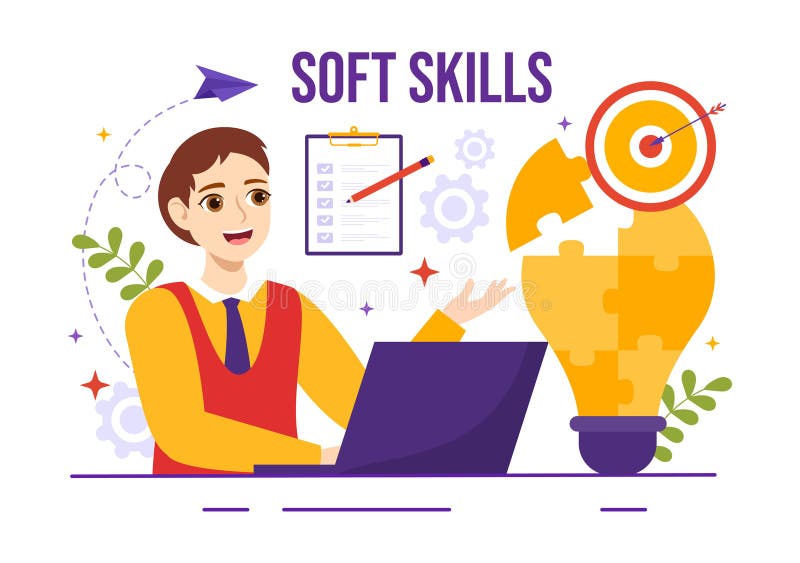 Soft Skills Vector Illustration of Office Workers Empathy ...