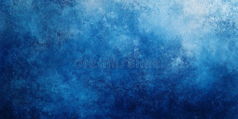 Soft Sky Blue To Deep Sapphire Grainy Gradient Abstract Background with ...