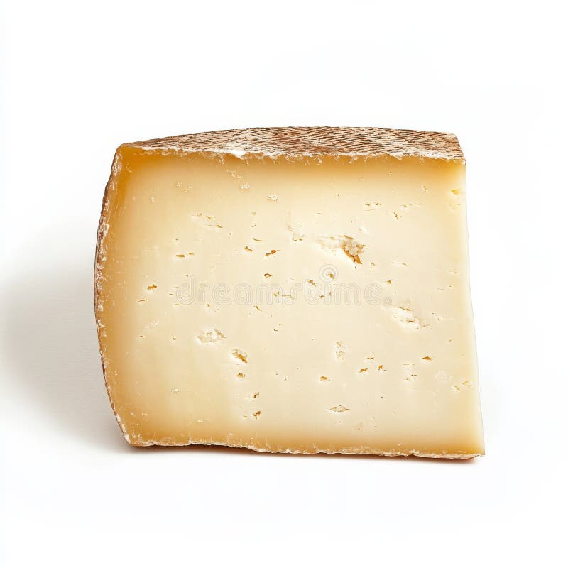 A Soft Slice of Monterey Jack Cheese with Visible Smooth Edges ...