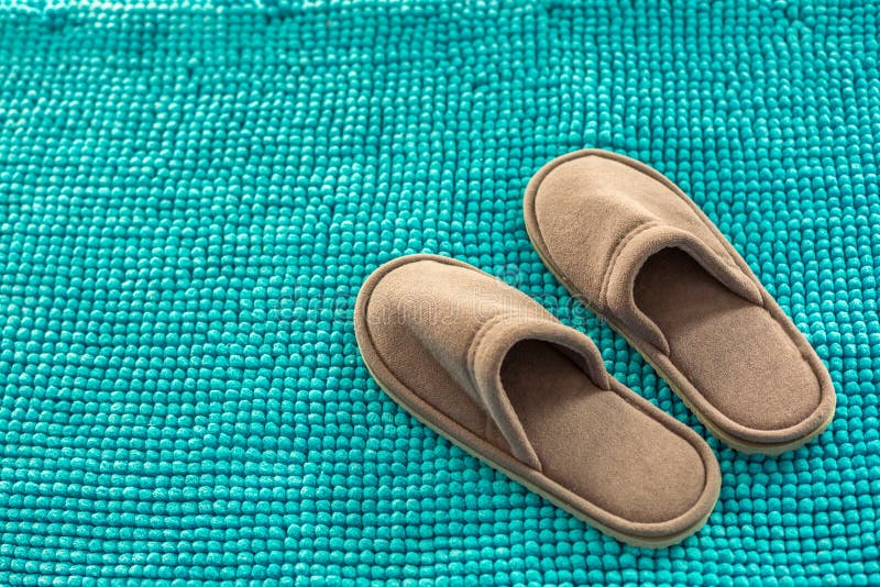 Soft Slippers on a Fluffy Carpet, Cozy Things Stock Image - Image of ...