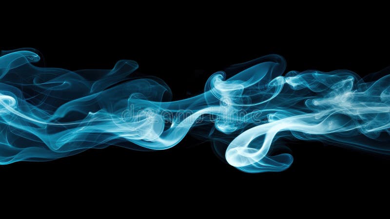 Soft Smoke Rising in a Realistic Trail Stock Photo - Image of fresh ...