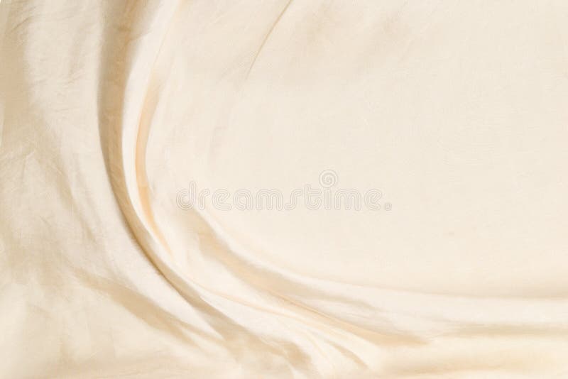 Soft Smooth Beige Silk Fabric Background. Fabric Texture Stock Image ...
