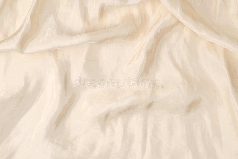 Soft Smooth Beige Silk Fabric Background. Fabric Texture Stock Image ...