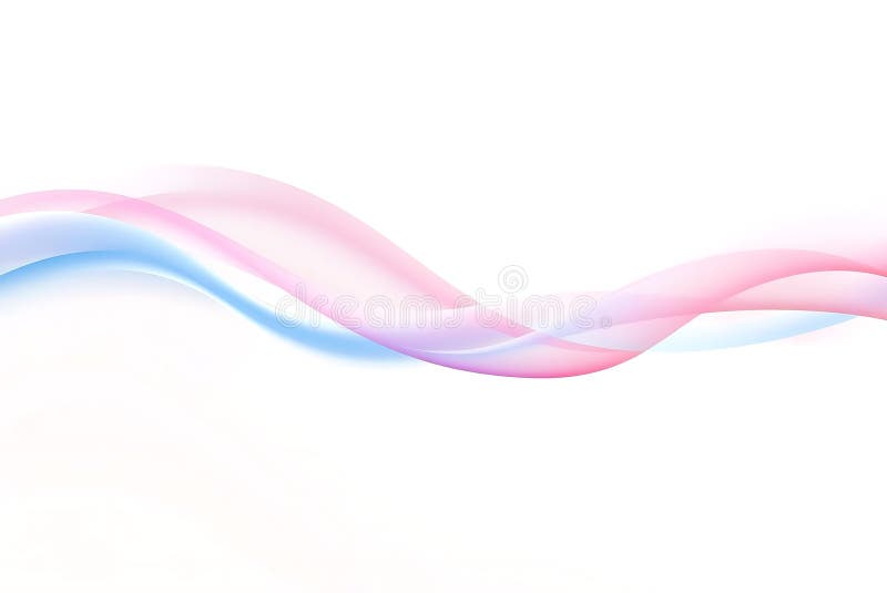 Soft and Smooth Colors Abstract Light Blue and Pink Flowing Waves on ...