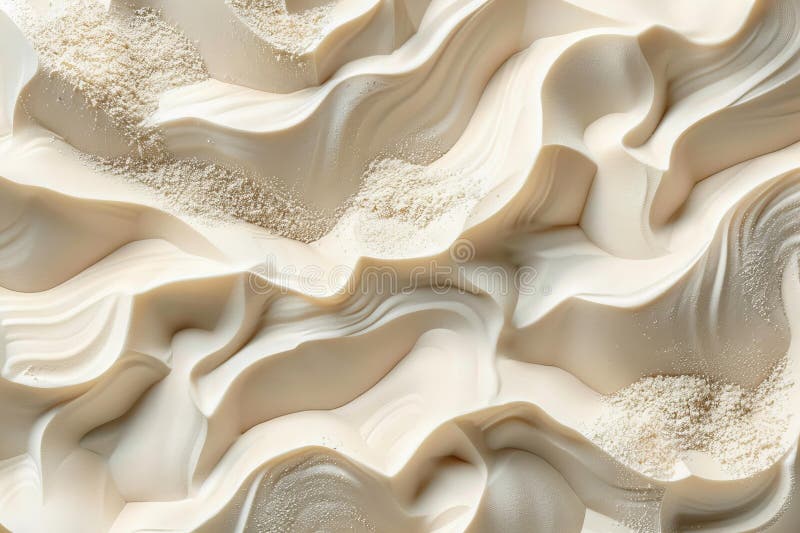 Soft Smooth White Sand Texture, Top View, Seamless Pattern, Ultra ...