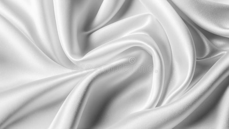 Soft and Smooth White Silk Satin Background. Highly Detailed and Wavy ...