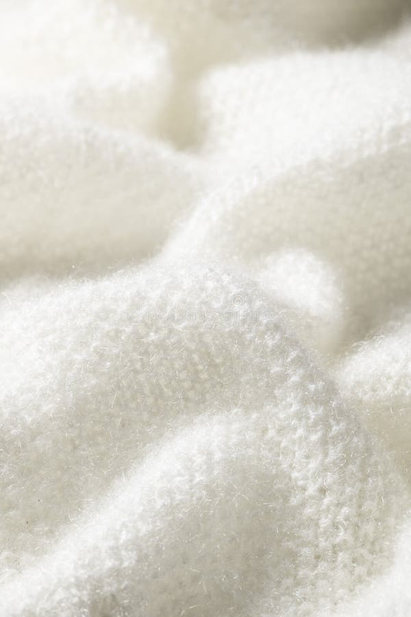 Soft, White Textile, Warm Cloth in Close Up Stock Photo - Image of soft ...