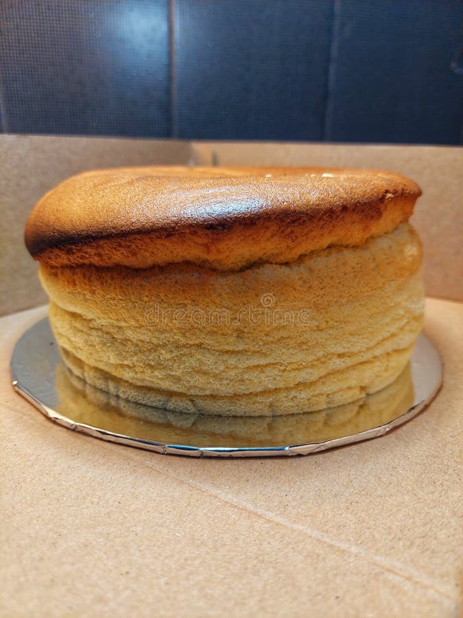 Soft Sponge Cake with Cheese Flavor Stock Image - Image of flavor ...