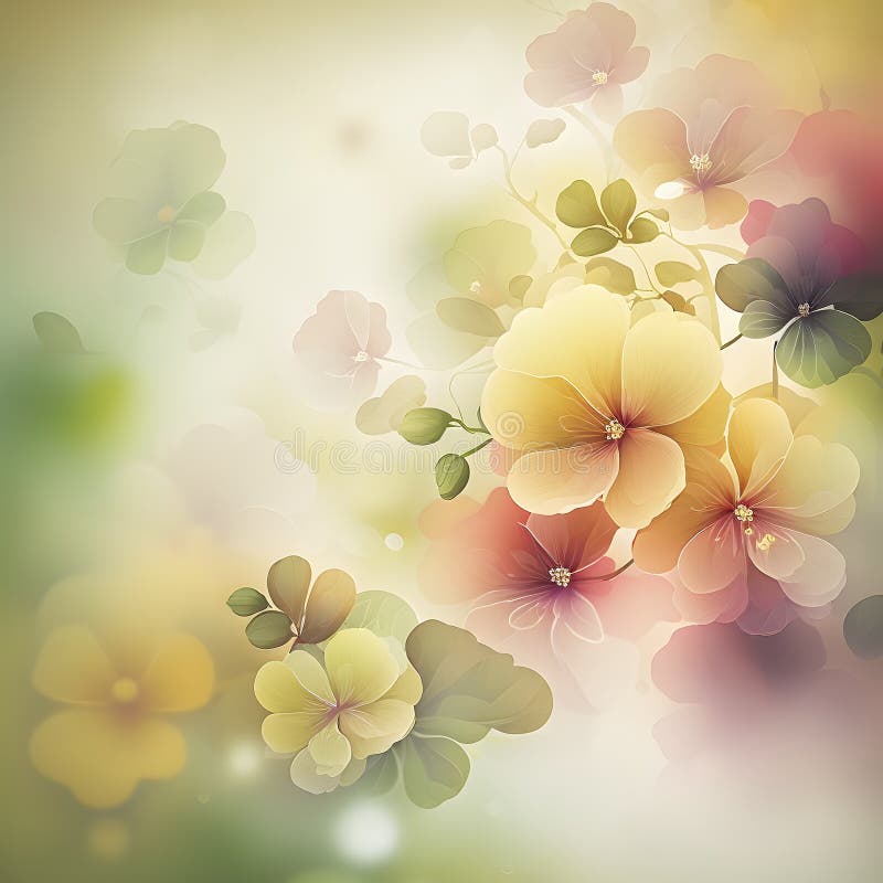 Soft Spring Flower Background for Invitations and Posters. Stock ...