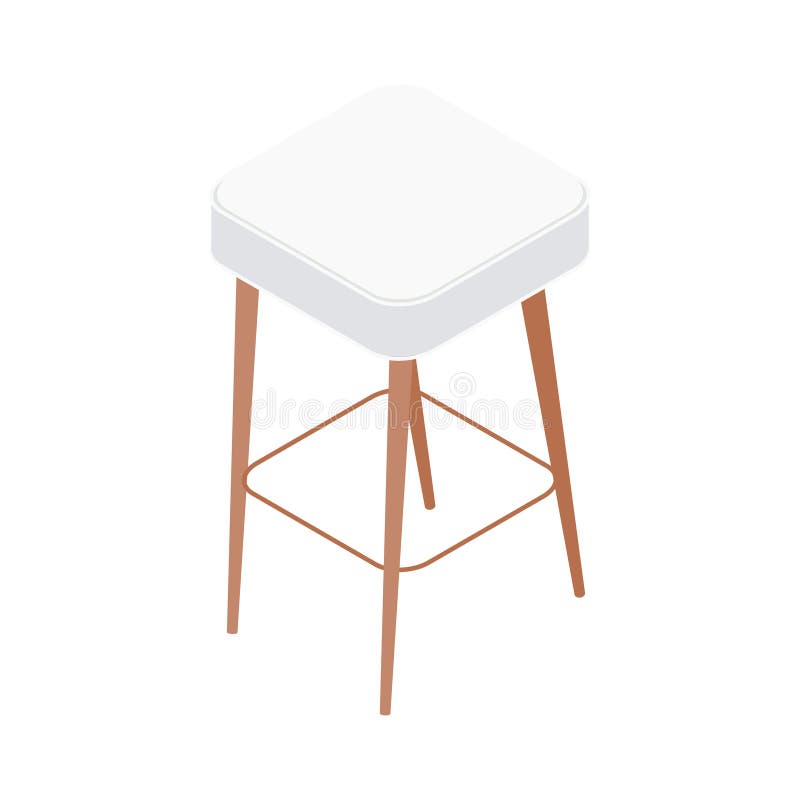 Soft Stool Isometric Composition Stock Vector - Illustration of ...