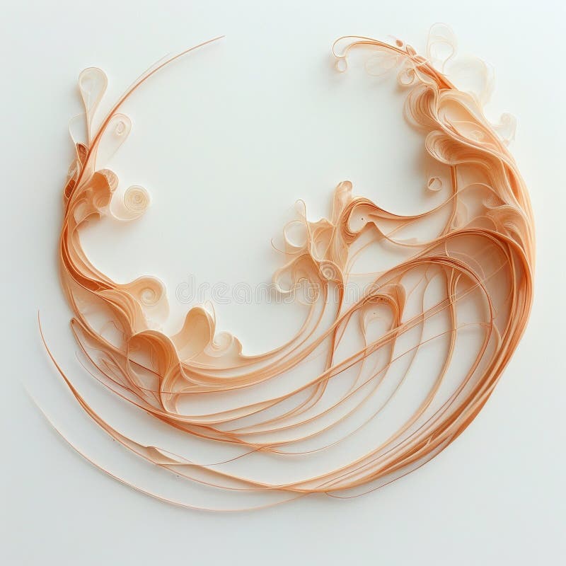 Delicate Tendrils of Hair Dance Gracefully in a Whimsical Swirl on a ...