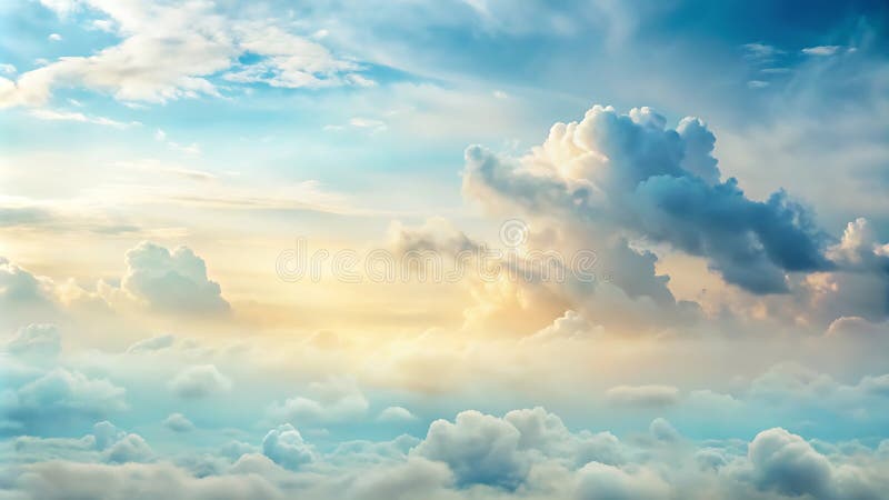 Soft and Subtle Gradient Blending Powder Blue and Cream Stock Image ...