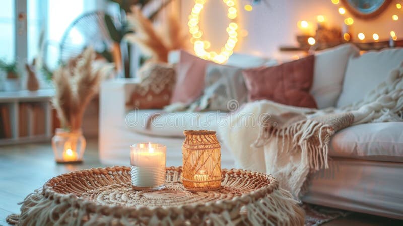 Soft Subtle Lighting Highlighting the Textures and Colors of a Bohemian ...