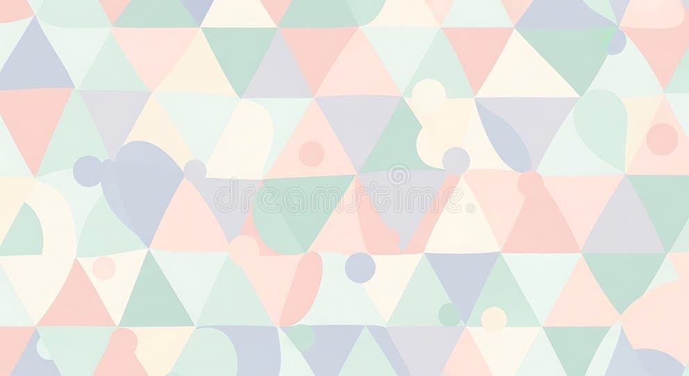Pastel Geometric Pattern Background Stock Illustration - Illustration ...