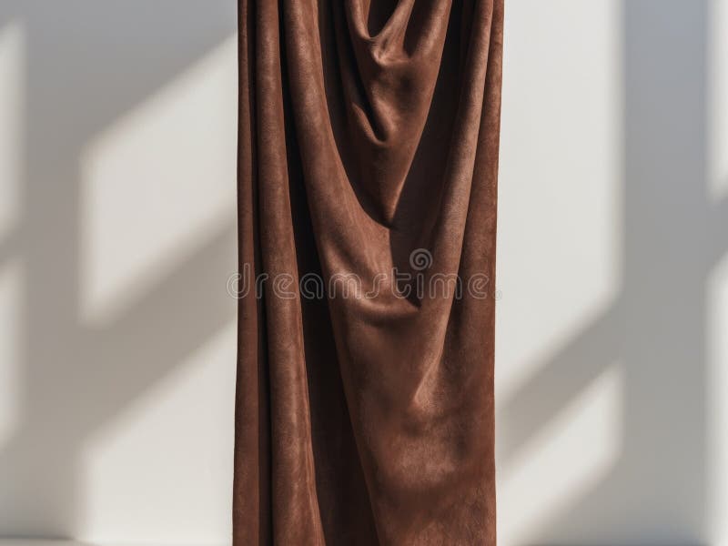 Soft Suede Texture in Rich Chocolate Brown Stock Photo - Image of ...