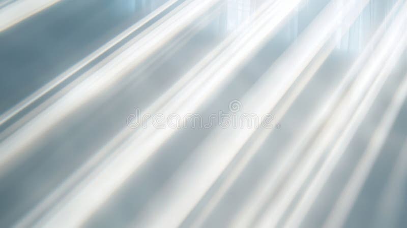 Sun Streaming Rays Light through a Window Illuminate an Empty Room ...