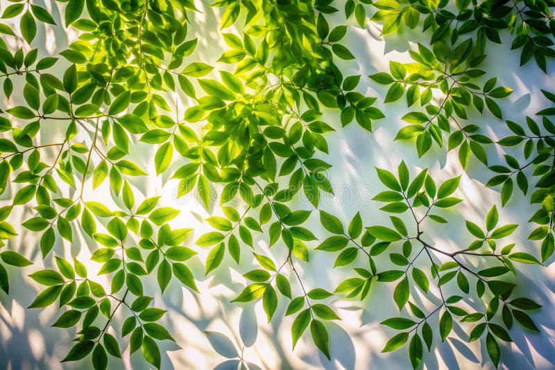 Soft Sunlight Filters through Tree Leaves Stock Illustration ...