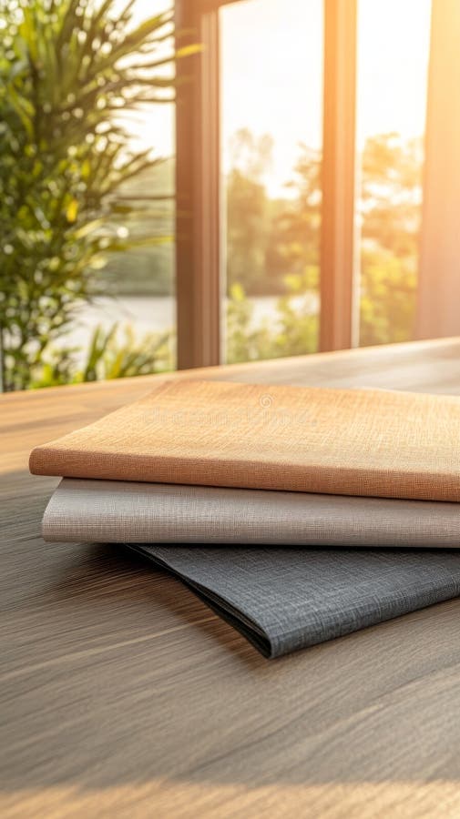 Soft Sunlight Illuminates Layered Table Linens in a Cozy Dining Area ...