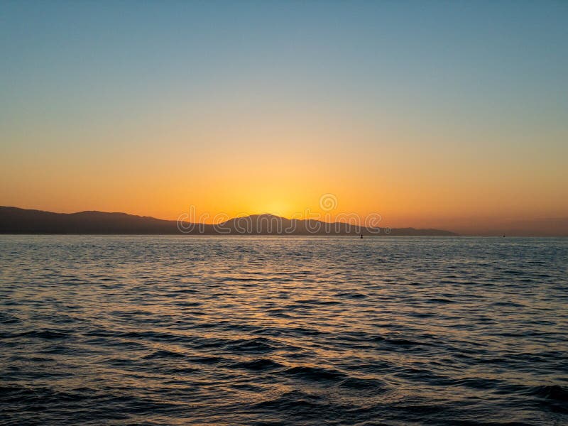 Soft Sunrise Over Santa Barbara Stock Image - Image of barbara, nose ...
