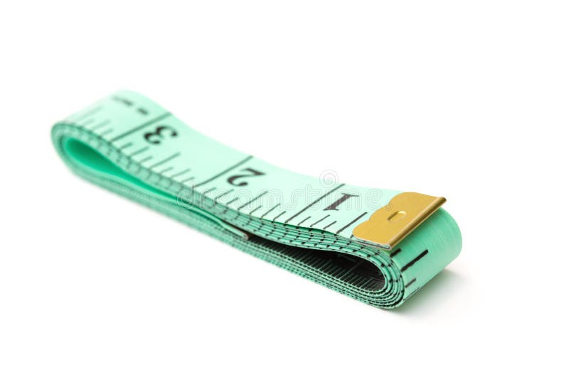 Soft Tape Measure on White Background Stock Image - Image of white ...