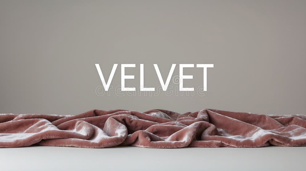 Soft Textile Showcasing the Elegance of Velvet with a Smooth Texture on ...