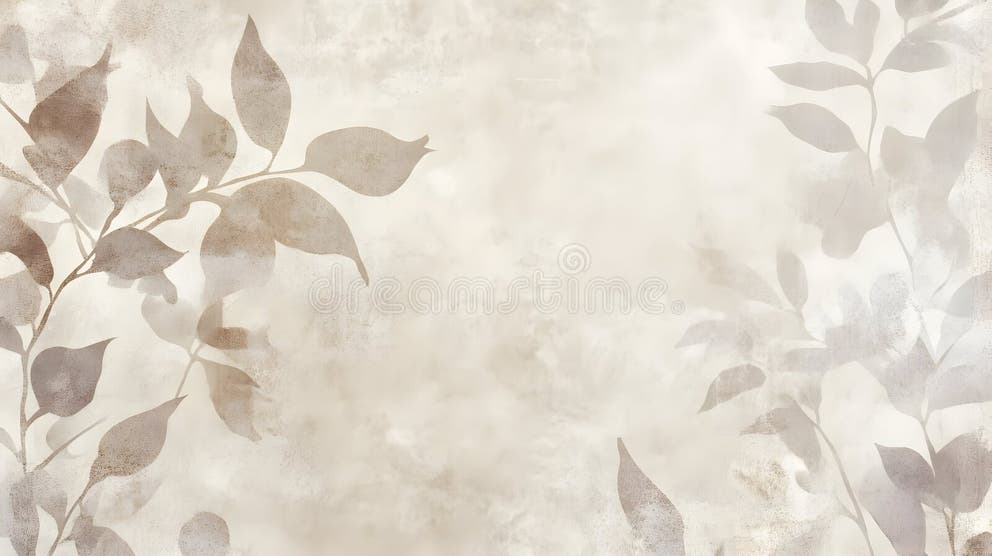 A Soft, Textured Background Featuring Subtle Leaf Patterns, Ideal for ...