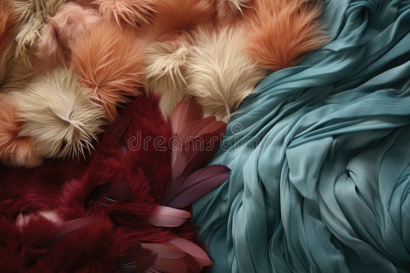 Soft Textured Materials Like Fur, Wool and Satin in Calming Colors ...