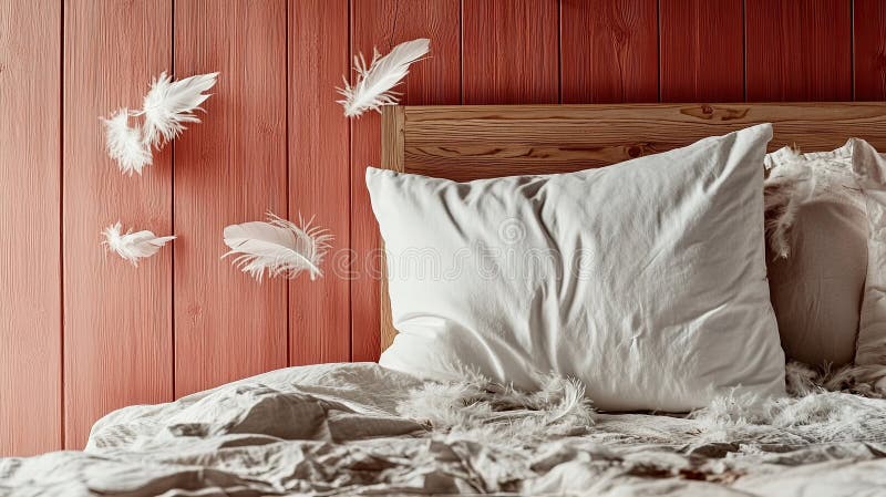 Soft Textures and Gentle Feathers Create a Tranquil Atmosphere in a ...