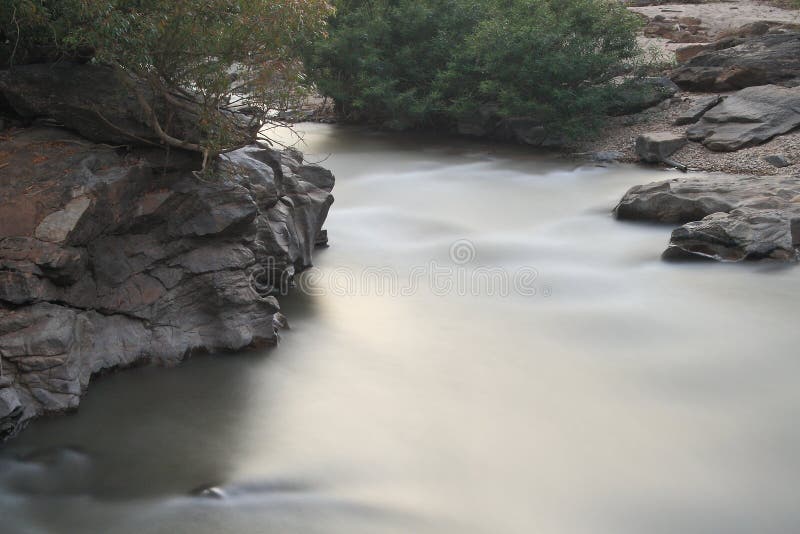 Soft tide stock image. Image of waterfall, longexposure - 49397019