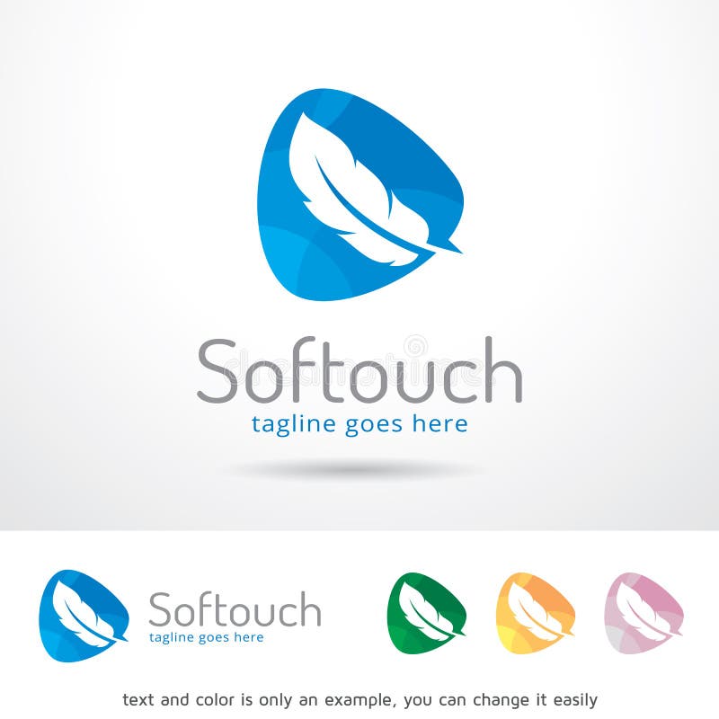 Soft Touch Logo Template Design Vector Stock Vector - Illustration of ...