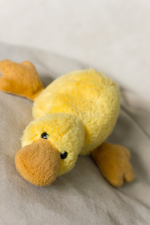 Soft toy duck stock image. Image of yellow, material - 40949575