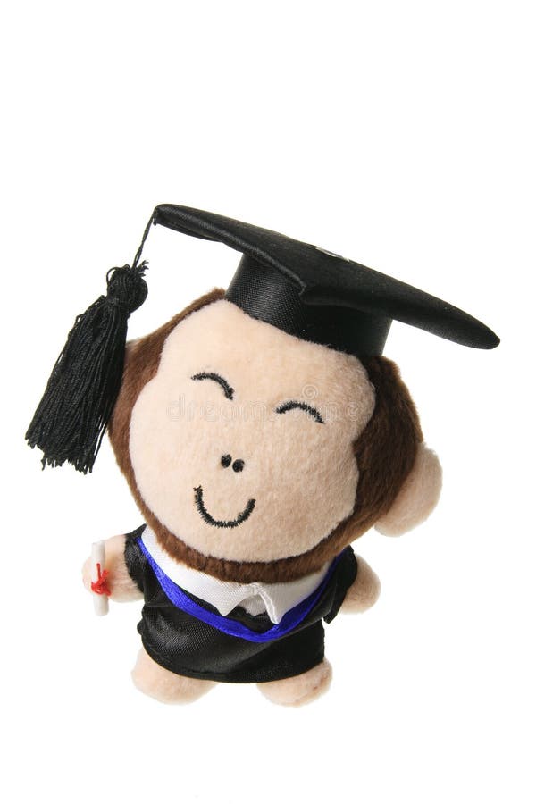 Soft Toy Graduation Monkey stock photo. Image of celebrate - 23482828