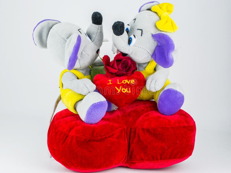 Soft Toy with Heart for Valentines Day Stock Photo - Image of cuddle ...