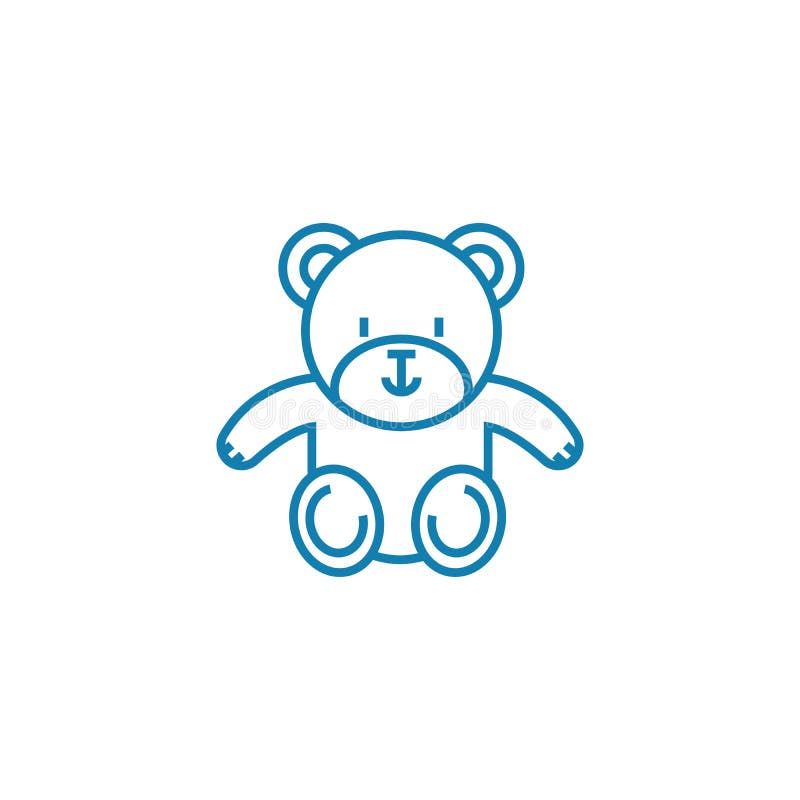 Soft Toy Linear Icon Concept. Soft Toy Line Vector Sign, Symbol ...