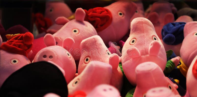 Soft Toys in Amusement Machine. Stock Image - Image of soft, toys: 57434709
