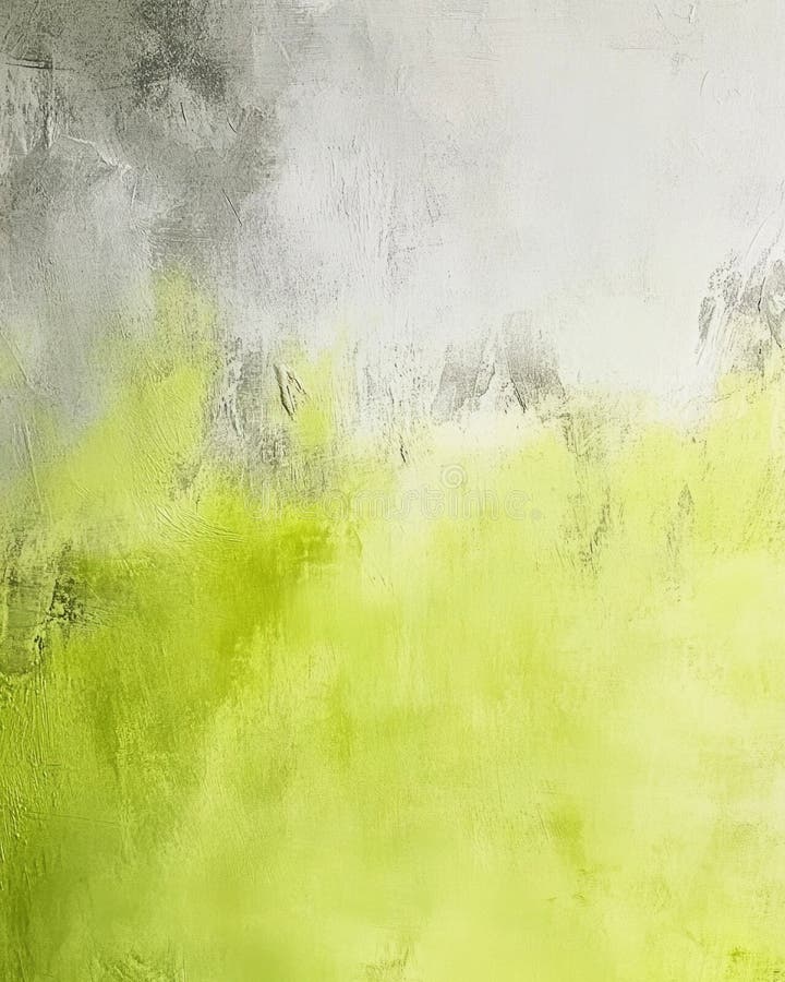 Soft Transitions between Light Grey and Lime Green on Matte Concrete ...