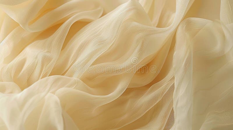 Soft Translucent Layers of Beige Silk Chiffon Create a Subtle and ...