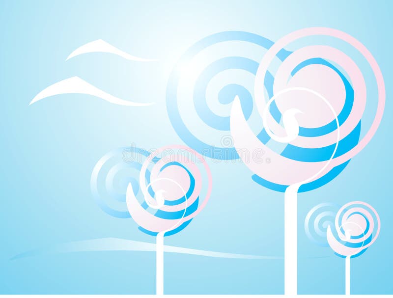 Soft Tree Grove Background stock vector. Illustration of abstract ...